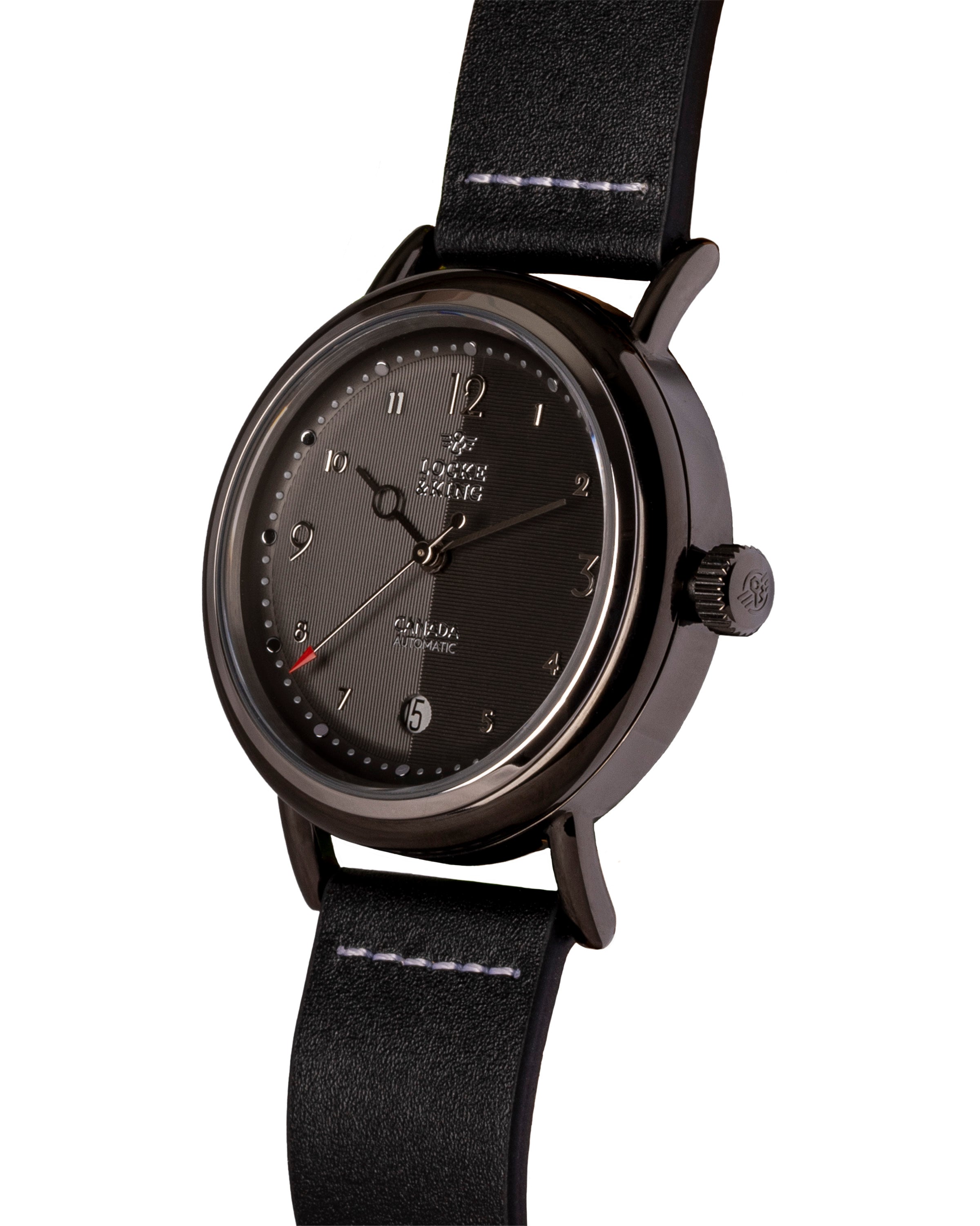 The Ossington - Smoked Steel with "Silver Lining" – Locke & King